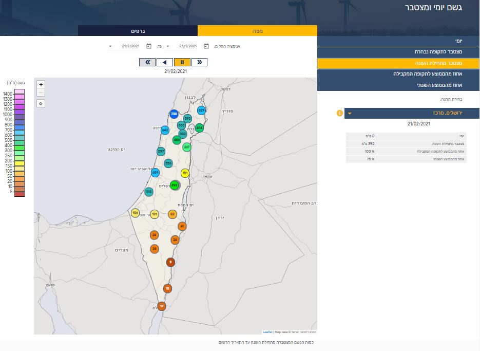 חדש באתר! | Israel Meteorological Service