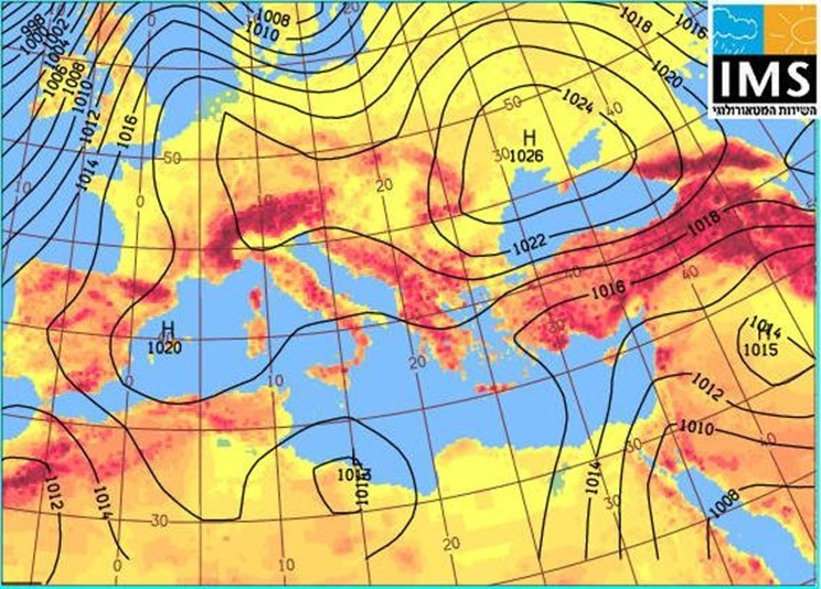 Red Sea Trough | Israel Meteorological Service